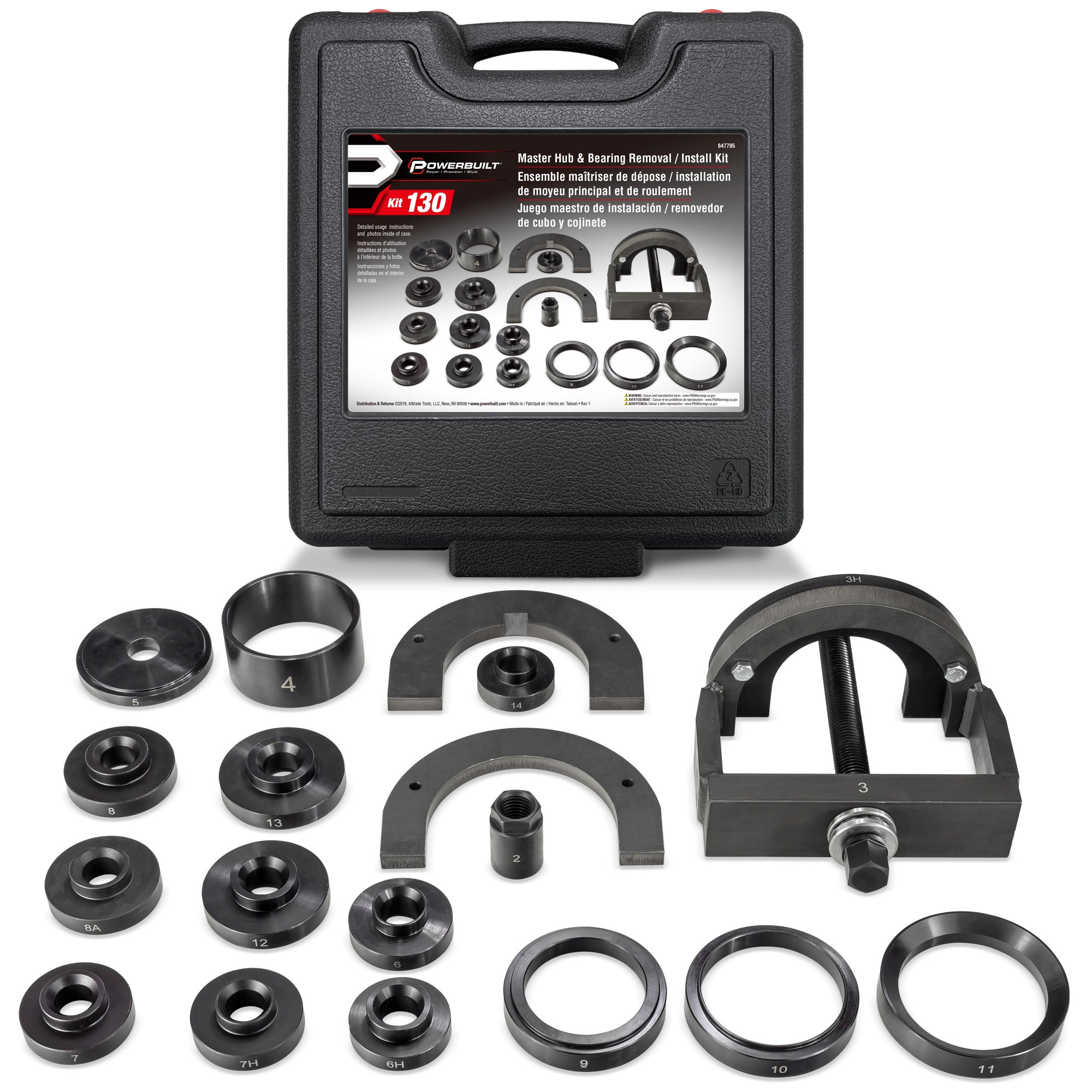 Powerbuilt Master Hub and Bearing Removal and Installation Kit - 64779