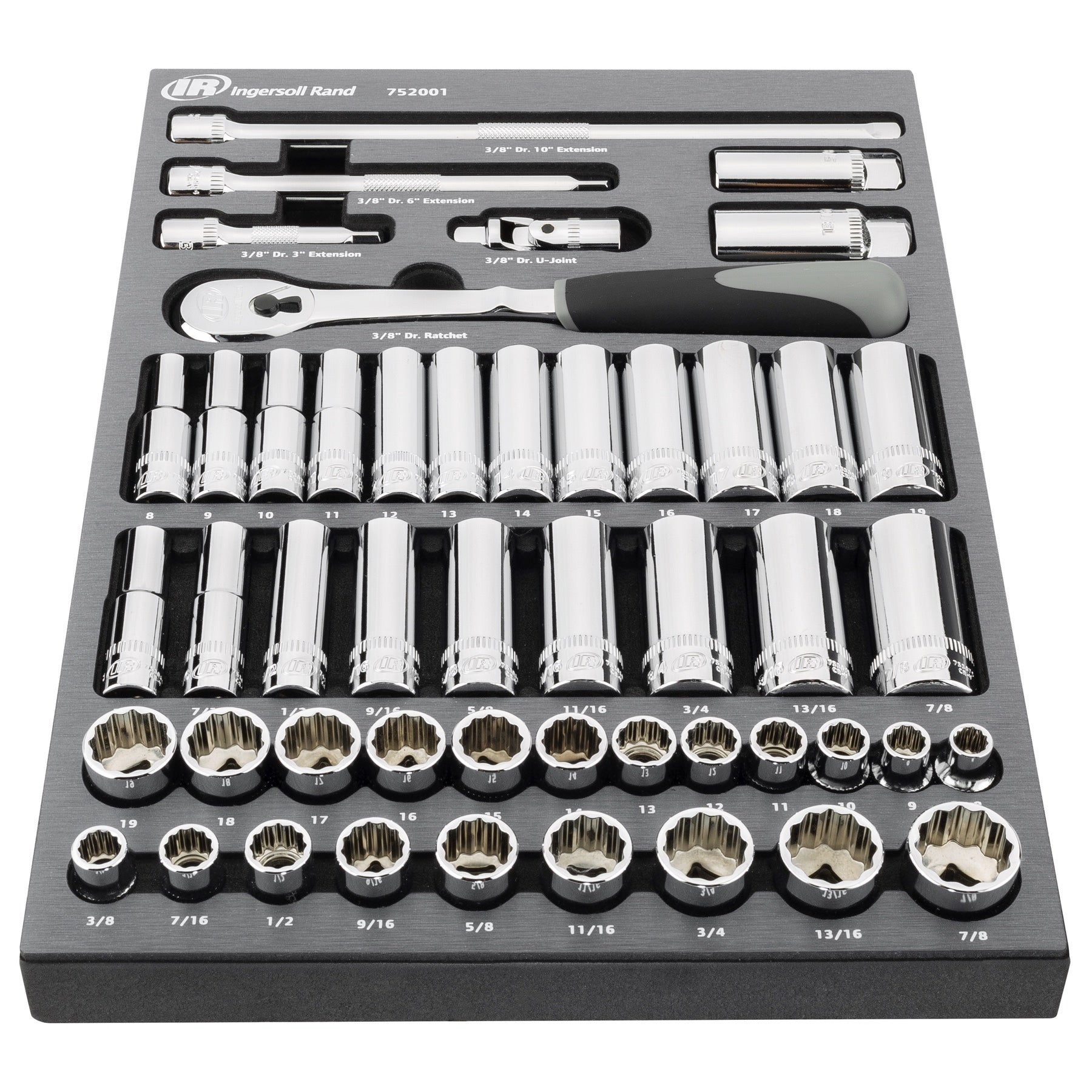 49 Pc. 3/8 in. Drive SAE/Metric Master Socket and Accessory Set