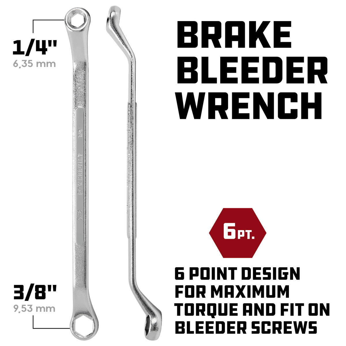 1 4 in. x 3 8 in. Brake Bleeder Wrench